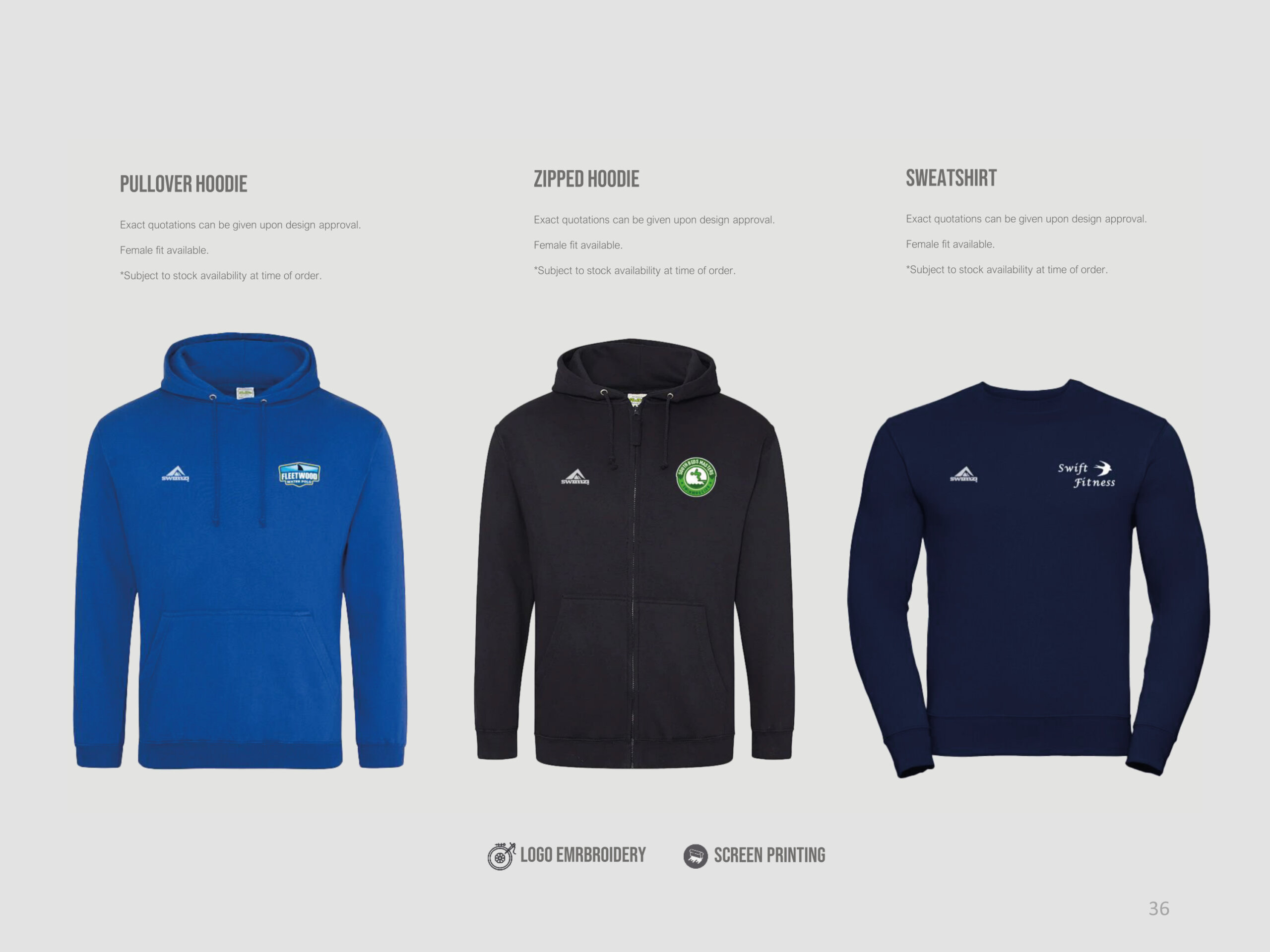 Our Products – Teamwear Swimzi